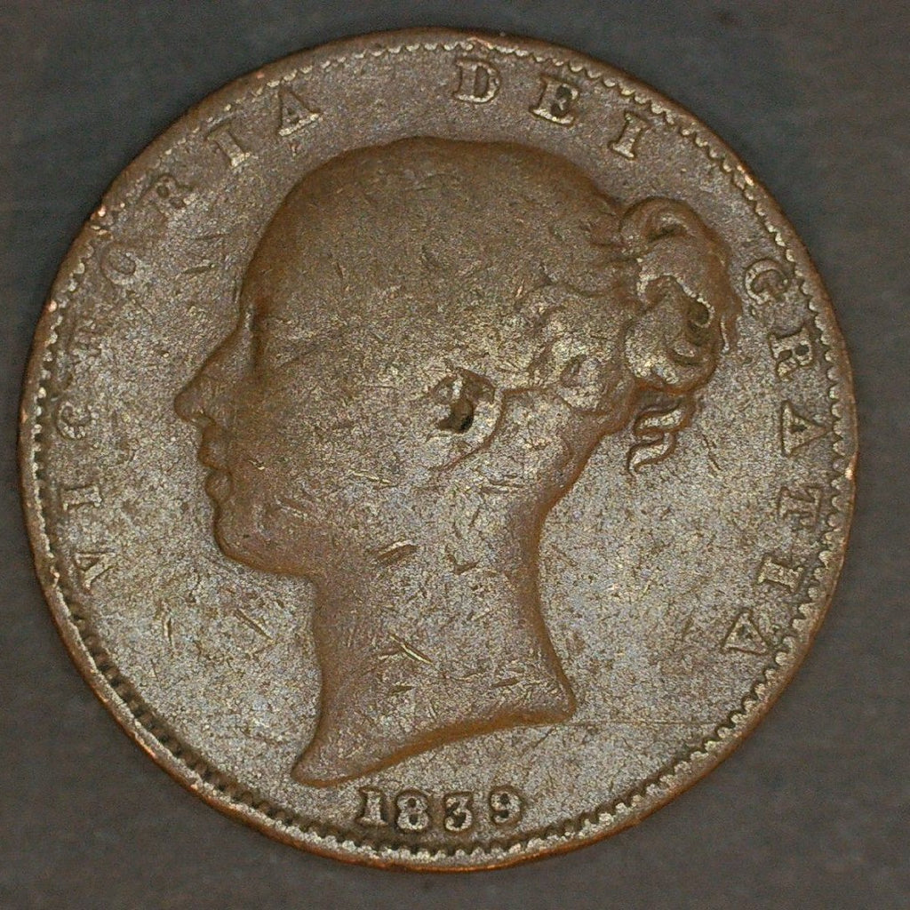 Victoria. Farthing. 1839 – Coins4all