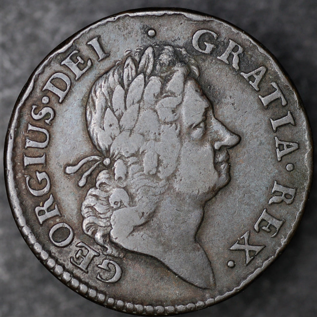 Ireland, George I, Wood's Coinage, Halfpenny, Type II, 1723 – Coins4all